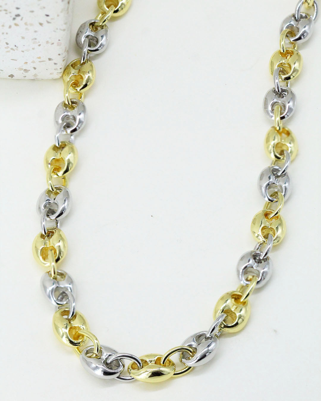 Collar beans bicolor – PINK REVOLVER